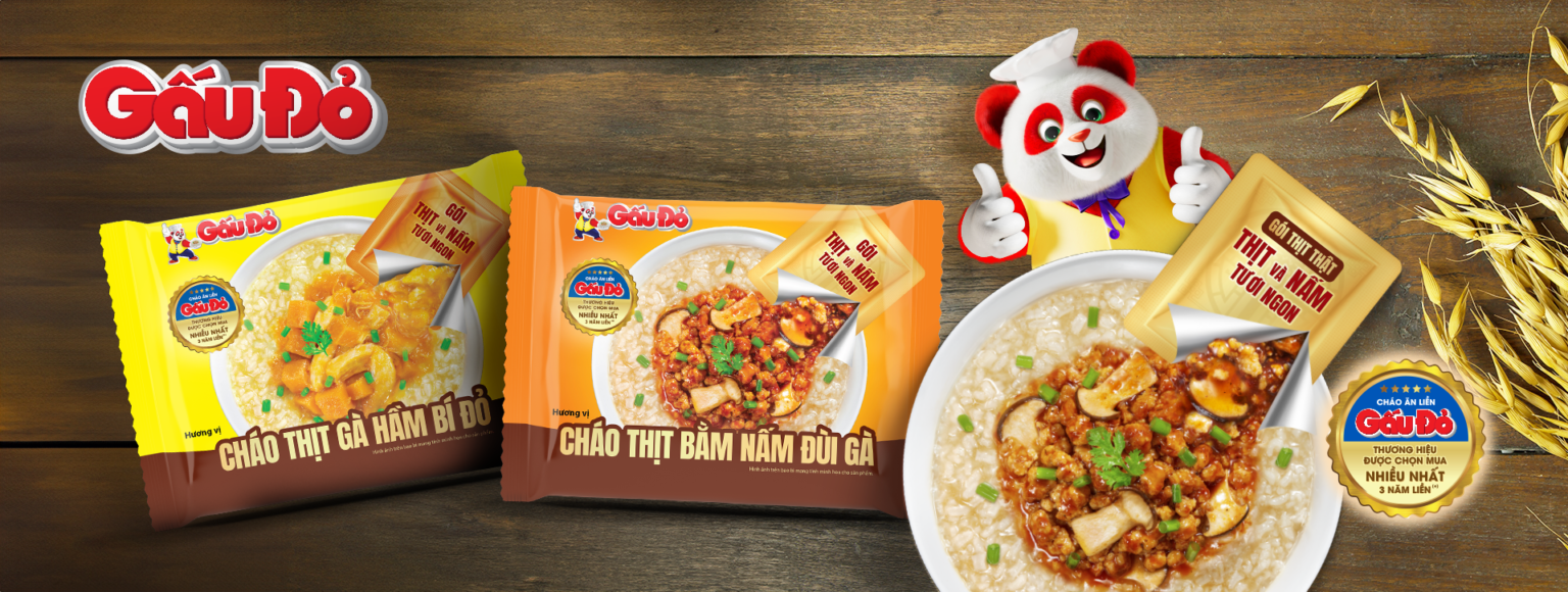 Red Bear Instant Porridge – With Separate Meat Package - Asiafoods ...